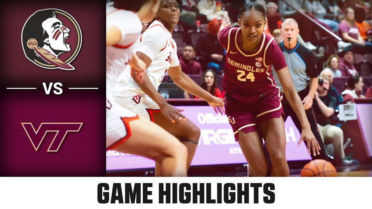 Florida State vs. Virginia Tech Game Highlights | 2024-25 ACC Women's ...