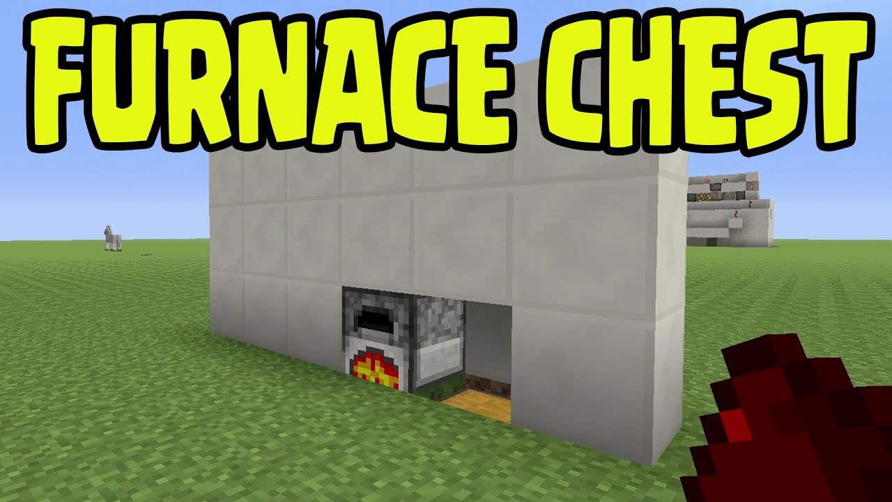 Minecraft PS3, PS4, Xbox, Wii U - BEST HIDDEN FURNACE CHEST - YouTube