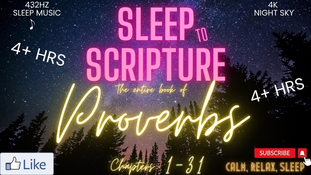 Sleep to Scripture - The ENTIRE Book of PROVERBS- ALL 31 Chapters - YouTube