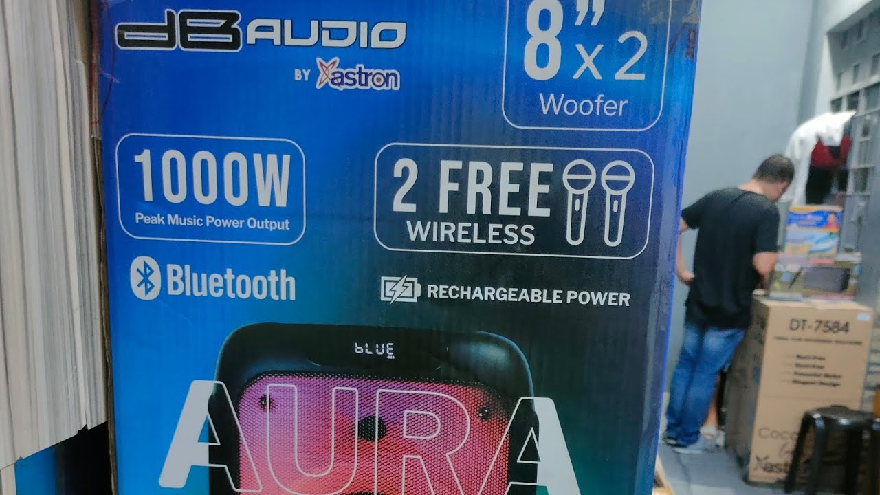 DB AUDIO BLUETOOTH SPEAKER AURA BEATS 208 1000W MURA NA MAGANDA PA TUNOG😱😱 - YouTube