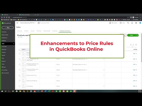 Enhancements to Price Rules in QuickBooks Online (QBO) - YouTube