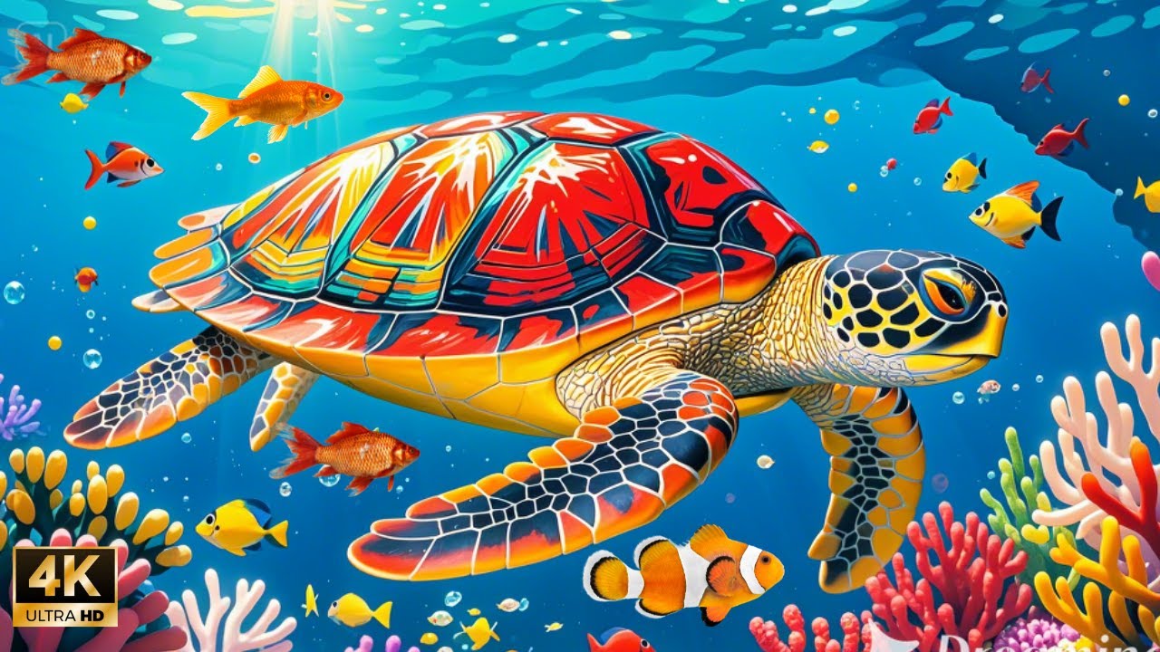 Aquarium 4K VIDEO (ULTRA HD) - Captivating Moments With Beautiful Coral ...