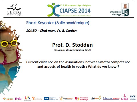 Keynote - D Stodden.Associations between Motor Competence and Health in ...
