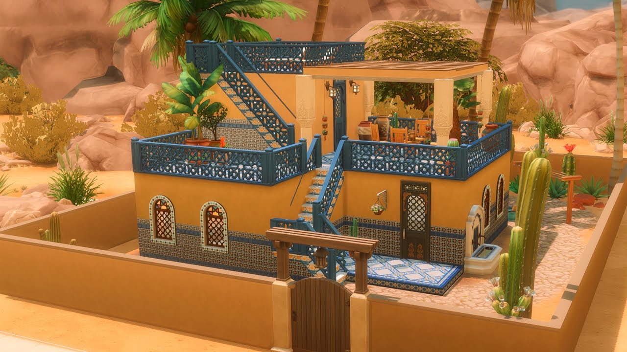 Moroccan House - Sims 4 Build (no CC) - YouTube