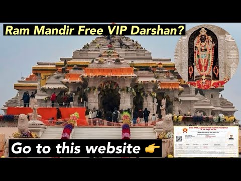 Ayodhya Ram Mandir Darshan Booking 2024 Registration | Free VIP Darshan ...
