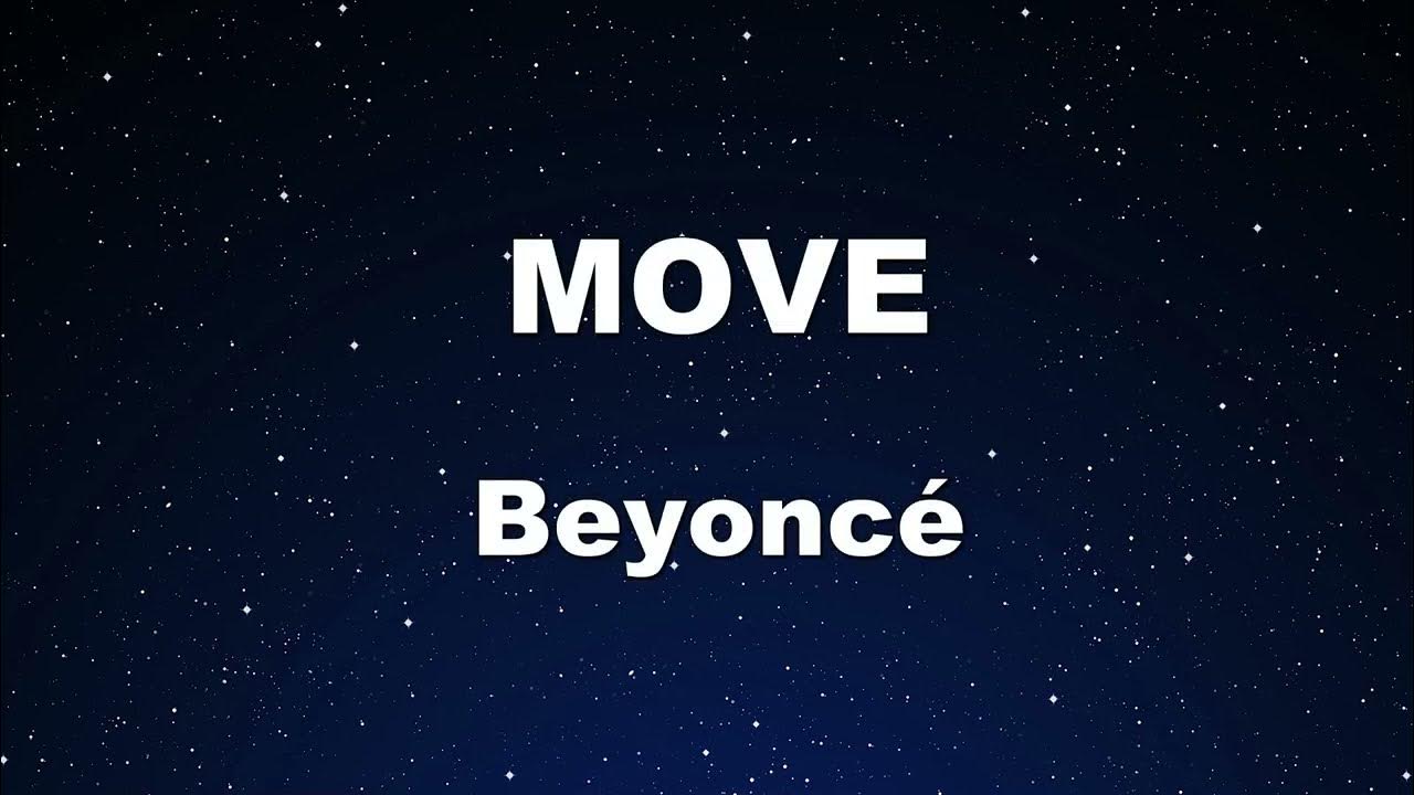 Karaoke♬ MOVE - Beyoncé 【No Guide Melody】 Instrumental - YouTube
