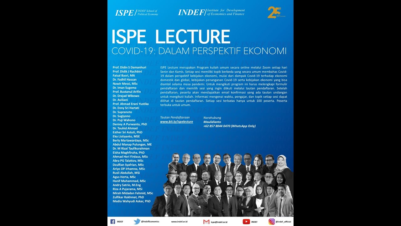 ISPE Lecture #4 - Antisipasi Krisis Pangan Baru - YouTube