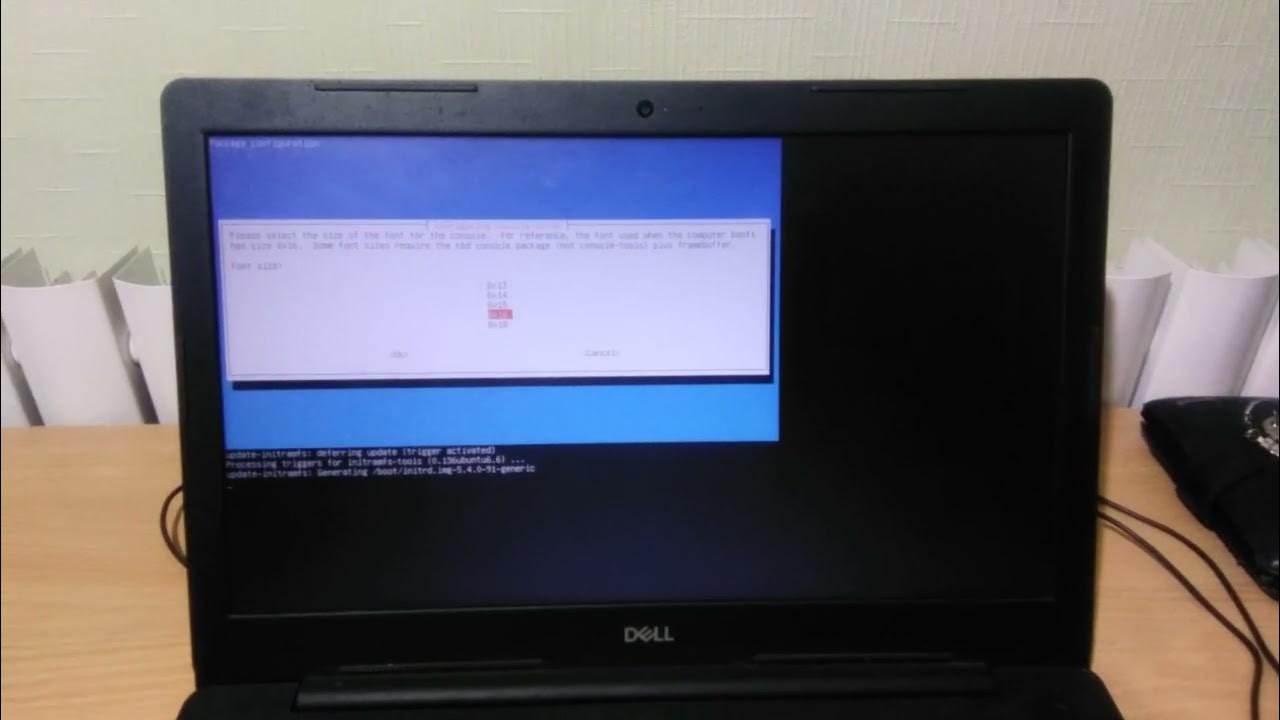 How to change font size in TTY (Linux Mint, Ubuntu) - YouTube