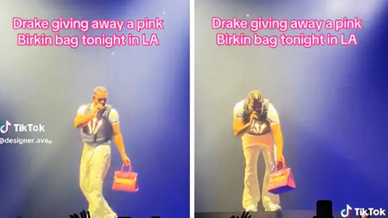 Drake gifts Birkin bag to fan - YouTube