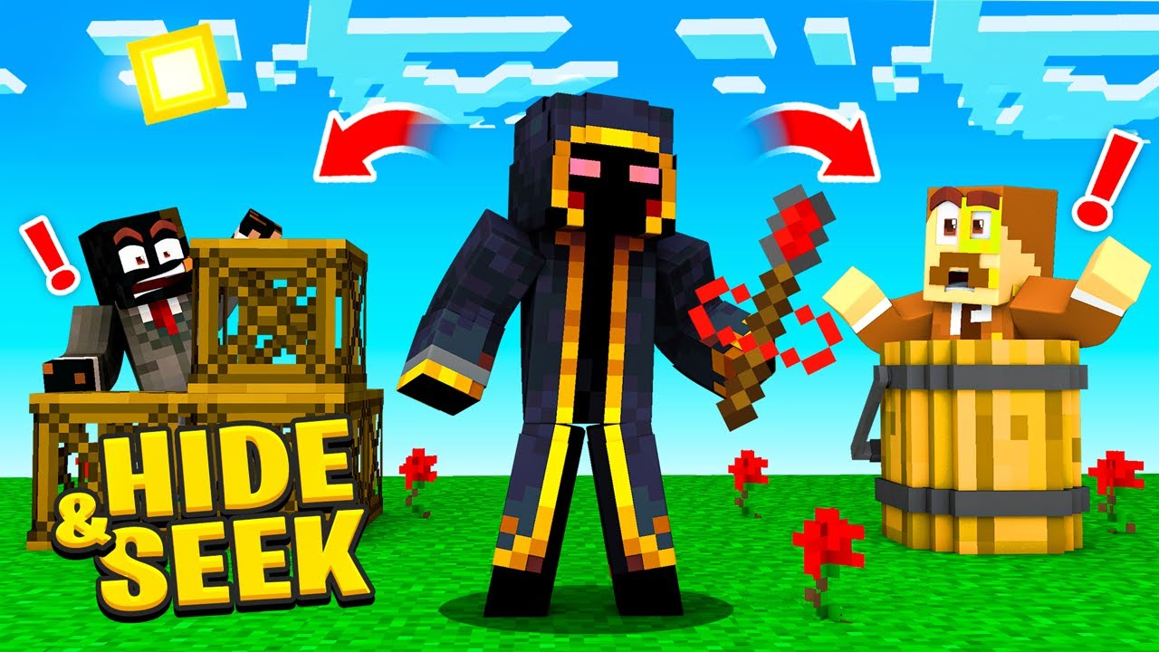 HIDE from the EVIL WIZARD in Minecraft - YouTube