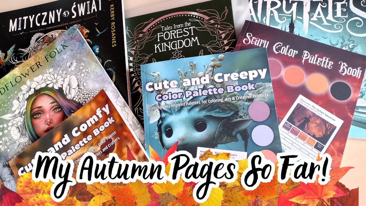 Autumn Coloring Pages 🍁 | Cozy to Creepy Fall Art & Palette Inspiration ...