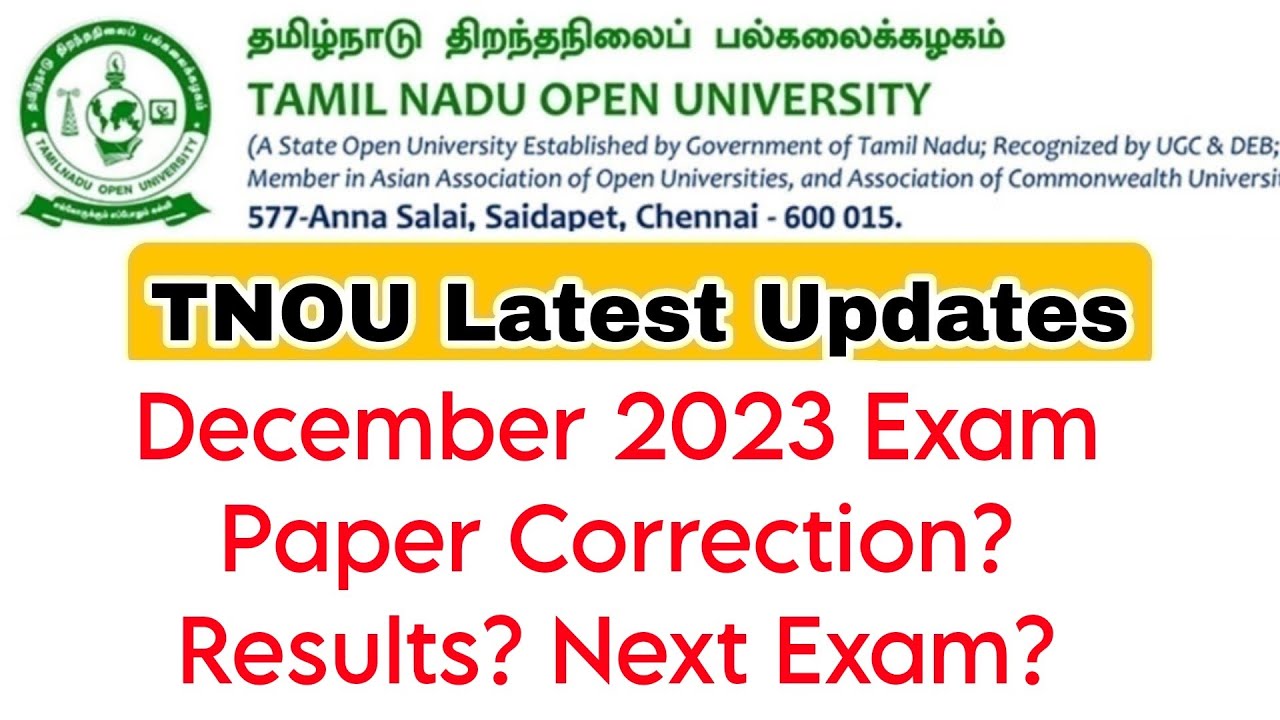 TNOU January 2024 Exam Paper Correction And Results?Next Exam? Elective ...