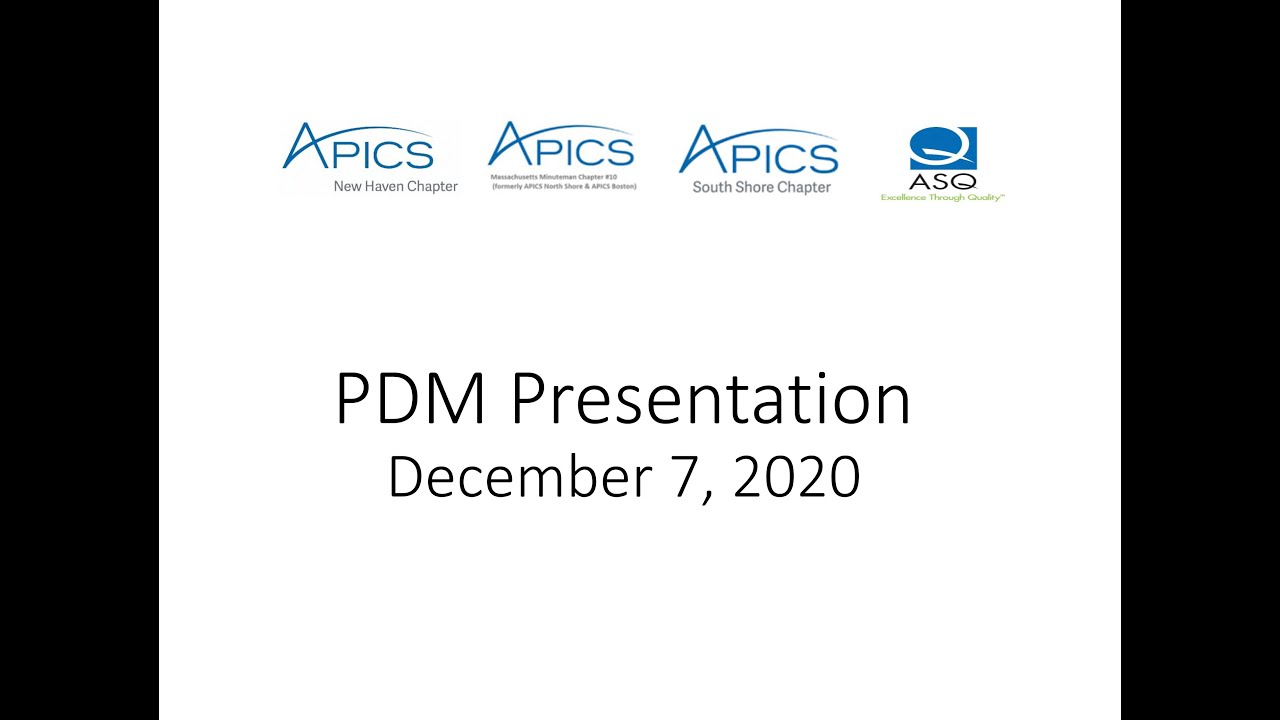 December 7, 2020 PDM - Application of AI in Supply Chain Management ...