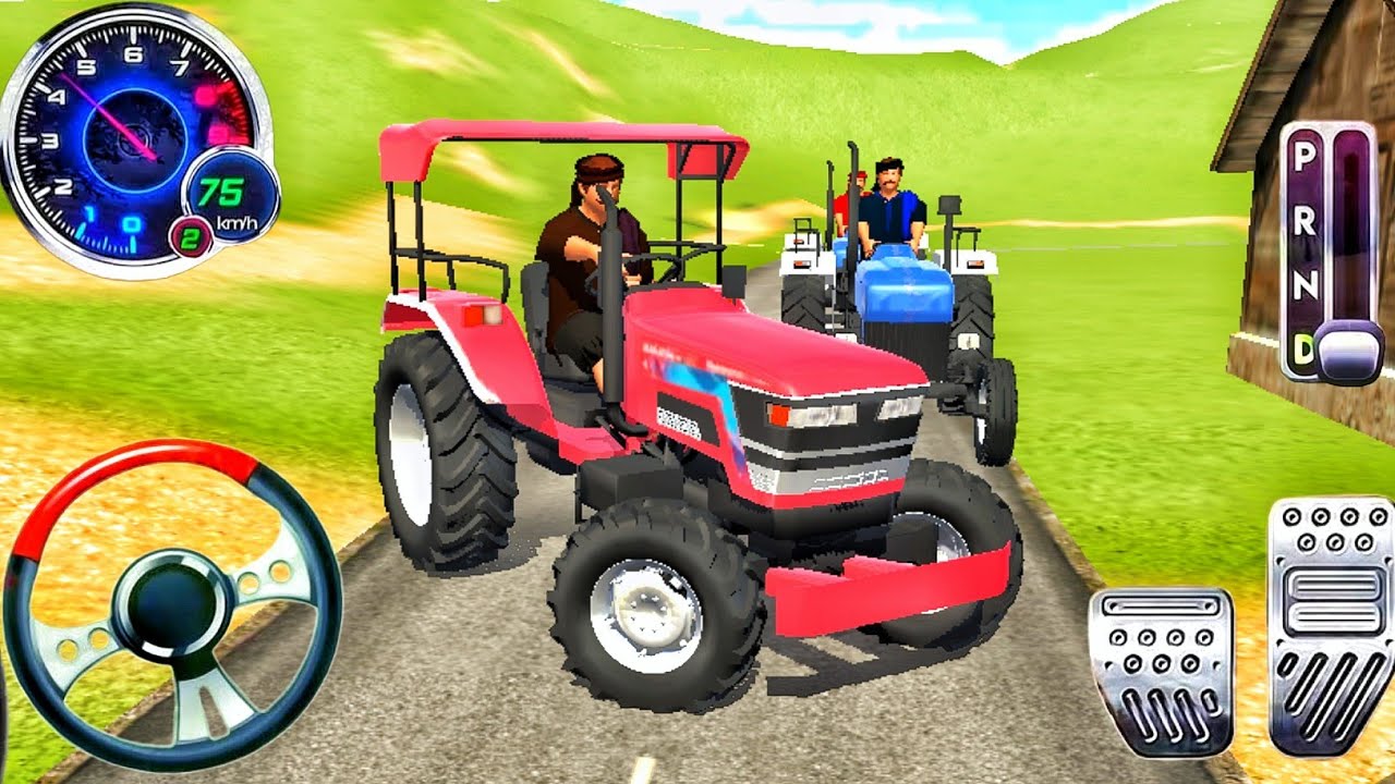 Indian Real Tractor Simulator 3D Tractor Trali Best Games Tractor Wala ...