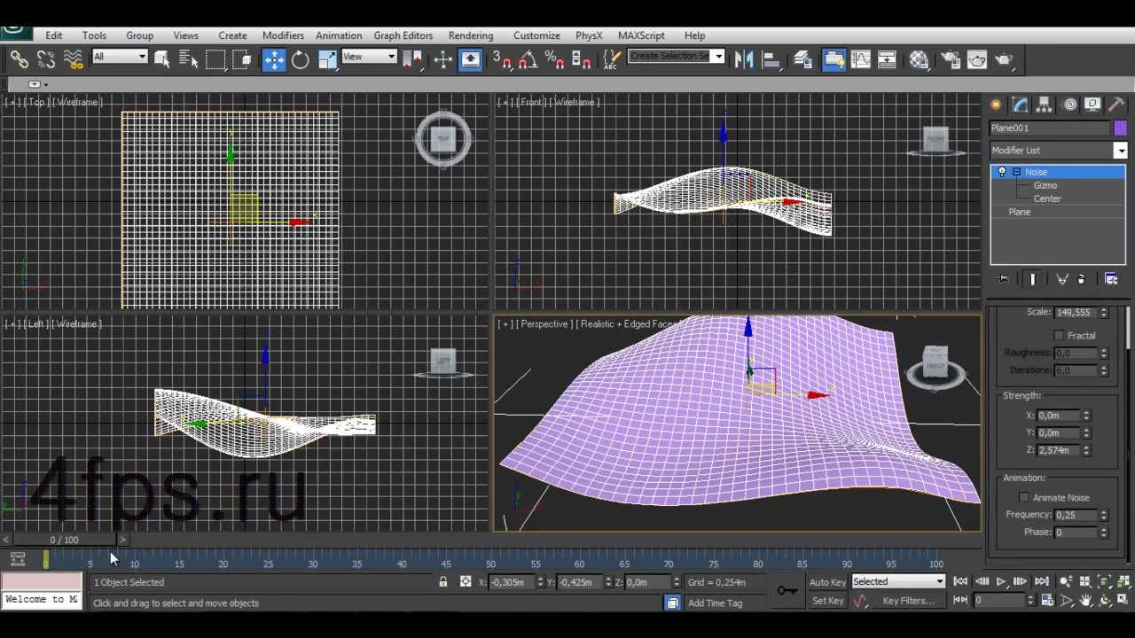 Урок 15 Модификатор Noise 3ds Max Youtube