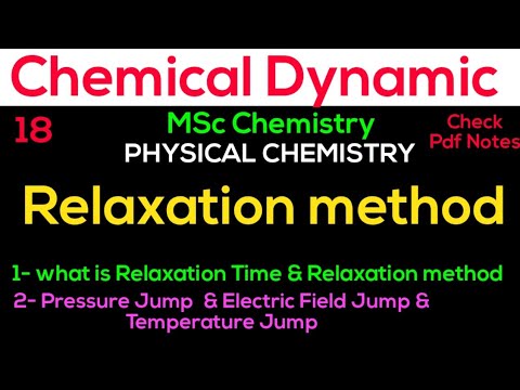 Relaxation method-Relaxation Time (P-T-E-jump) #mscchemistrynotes # ...