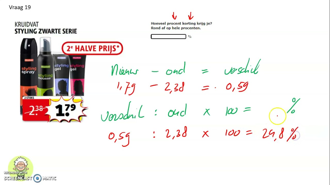 Oefen examen rekenen 2f Facet 2015-2016 deel 2/5 - YouTube