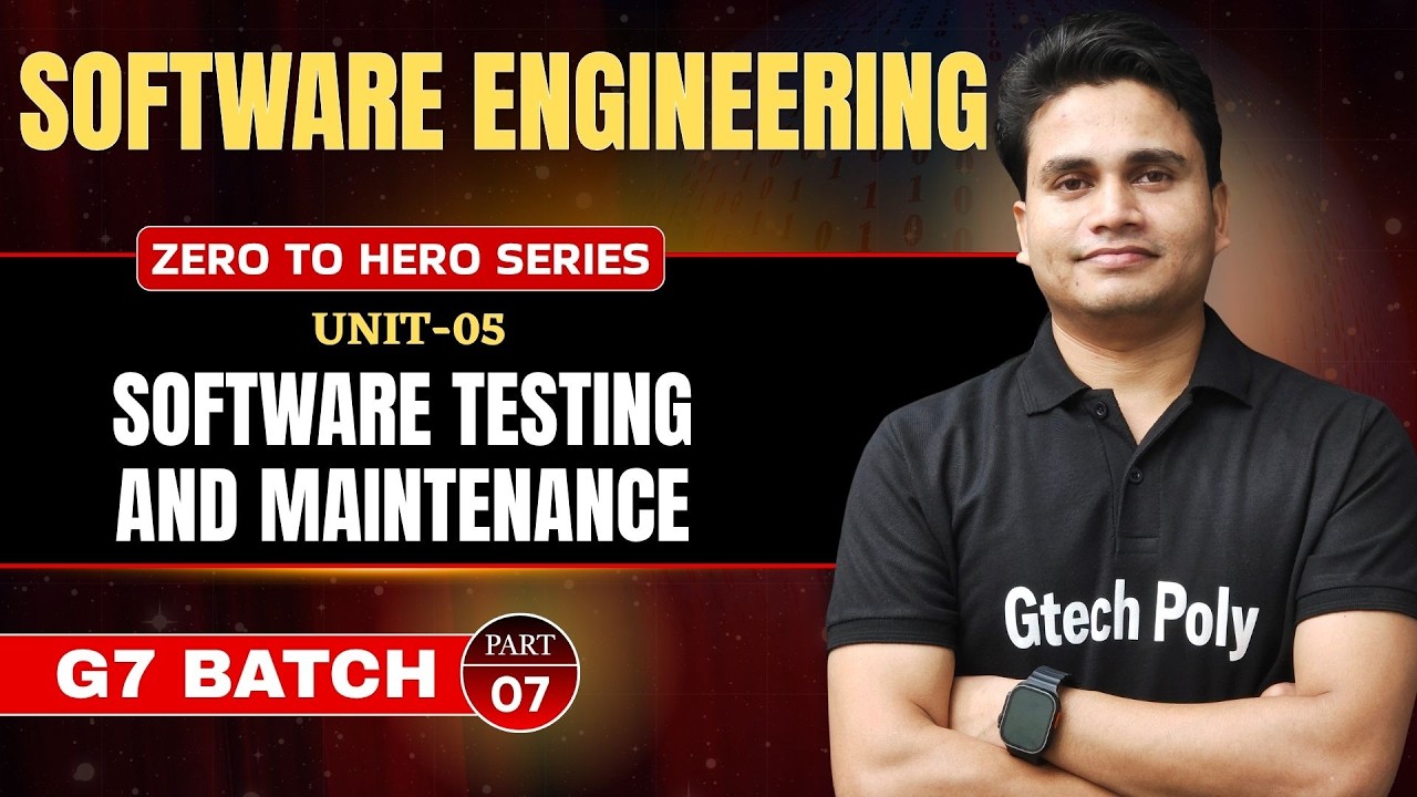 🔥Software Engineering Part-07 | G7 Batch | ZERO to HERO SERIES - YouTube