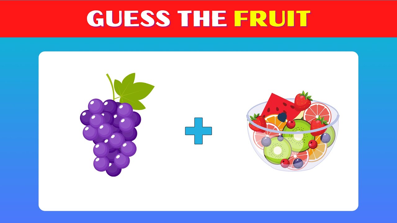 Guess The Fruit By Emoji | Can You Guess These Fruits By The Emoji ...