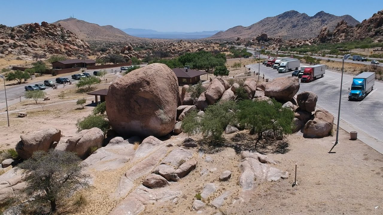 Texas Canyon Rest Area I-10 in Arizona - YouTube