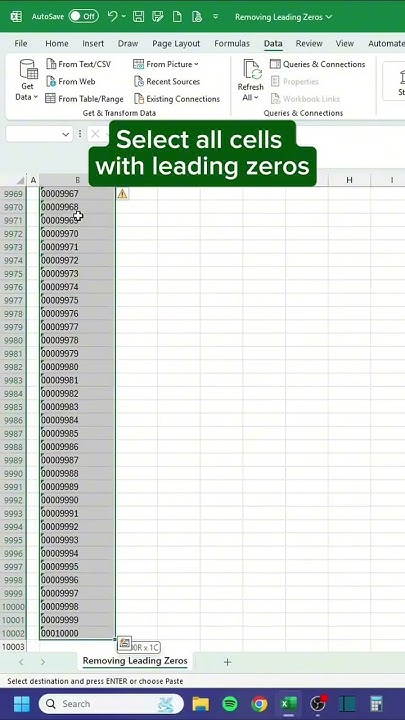 Remove Leading Zeros in Excel‼️ - YouTube