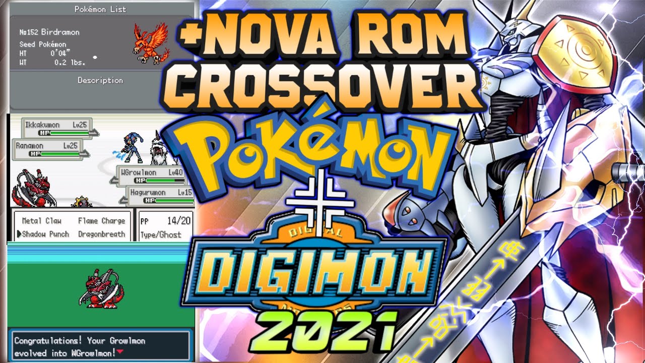 💣MAIS NOVA ROM DE POKÉMON +DIGIMON!! MAIS DE 750 DIGIMON, DIGIEVOLUÇÃO ...
