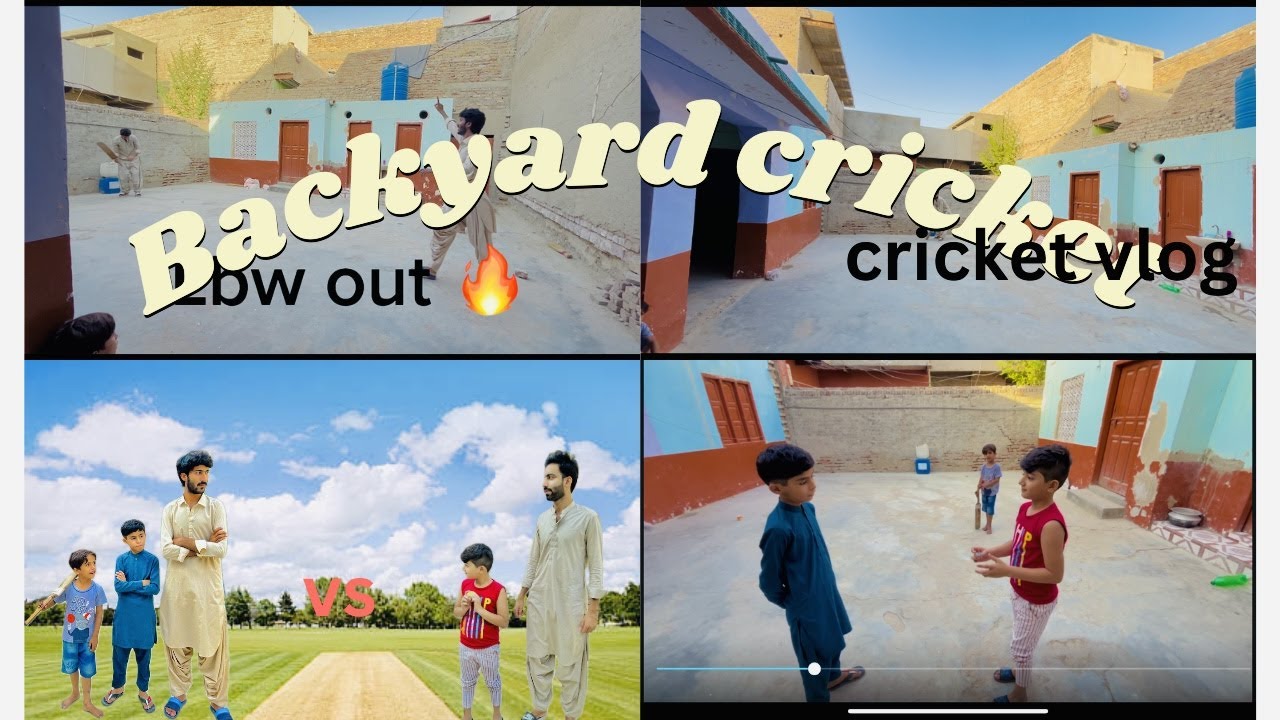 Cricket in home backyard 🏏/Backyard CricketOur Epic Home Cricket ...