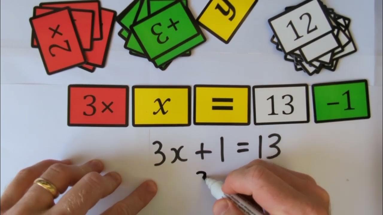 Equation Solving Cards: Inverse Operations - YouTube