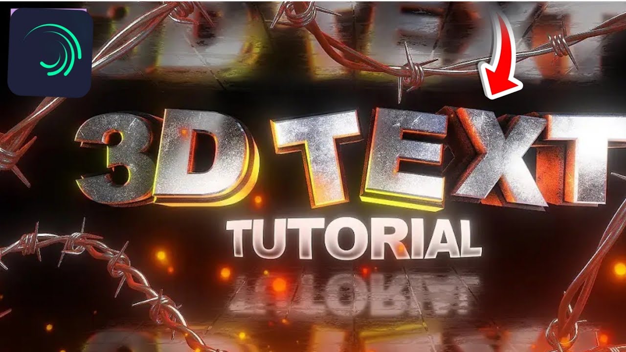 Ae like 3D Outro Tutorial Alightmotion (preset) - YouTube