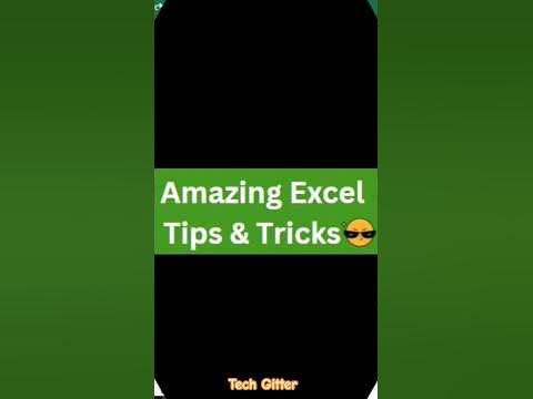 Amazing Excel Tips & Tricks - YouTube