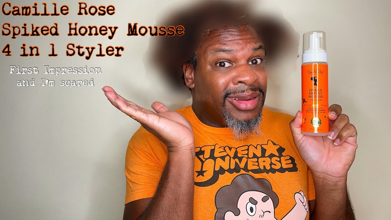 Camille Rose Spiked Honey Mousse 4-in-1 Styler on a Type 4 Wash n Go ...