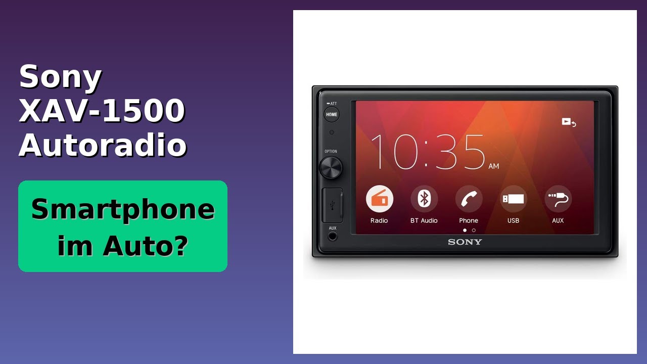 BEWERTUNG (2025): Sony XAV-1500 Autoradio Schwarz. WESENTLICHE ...