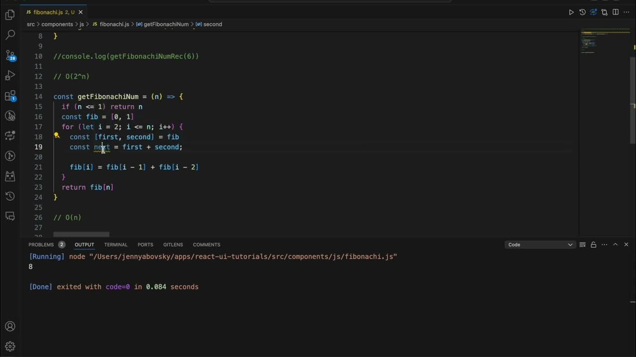 Frontend interview question - Fibonacci all the question variations - YouTube