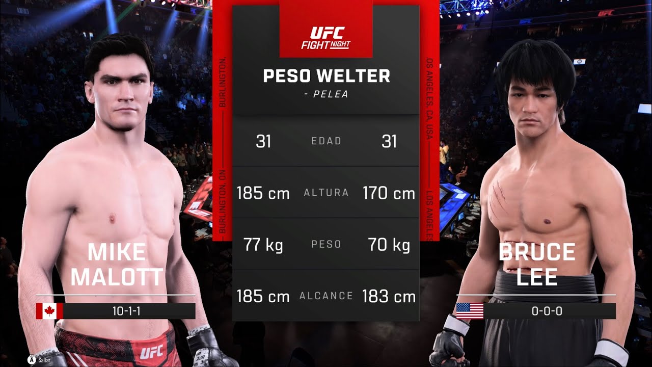 Bruce Lee vs. Mike Malott - EA Sports UFC 5 - Epic Fight - YouTube