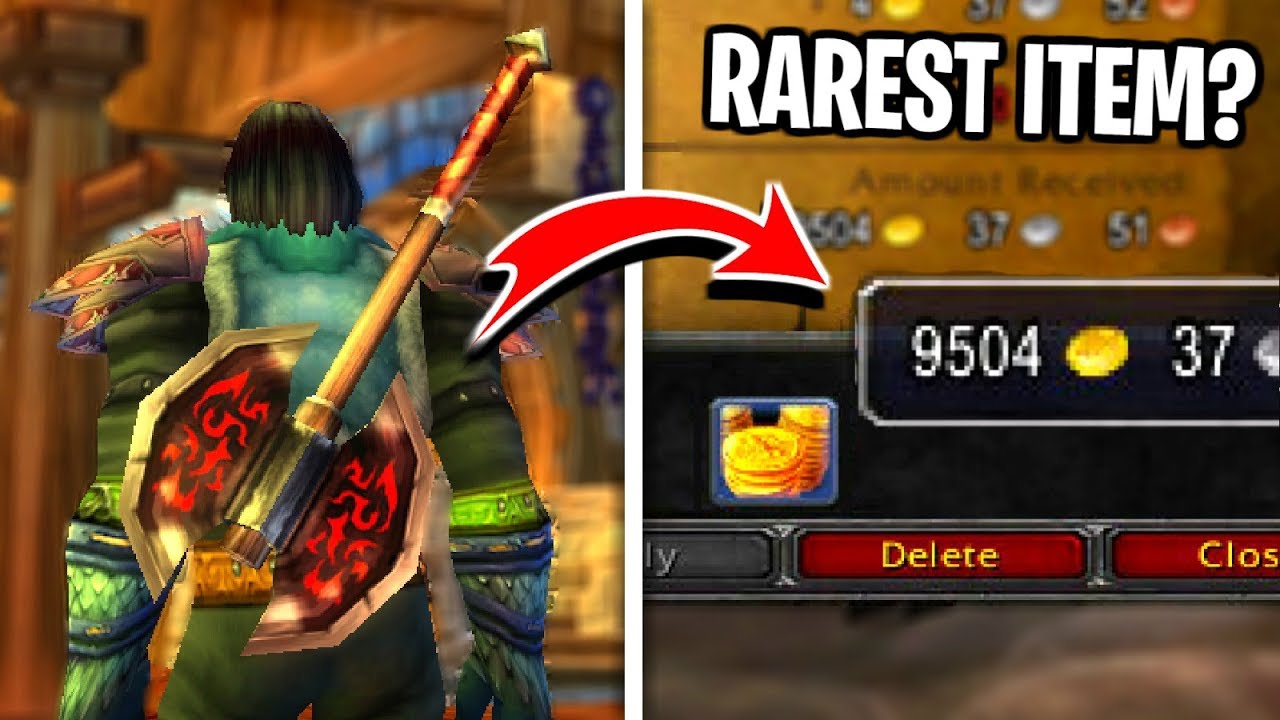 7 Rarest Items In Classic WoW - YouTube