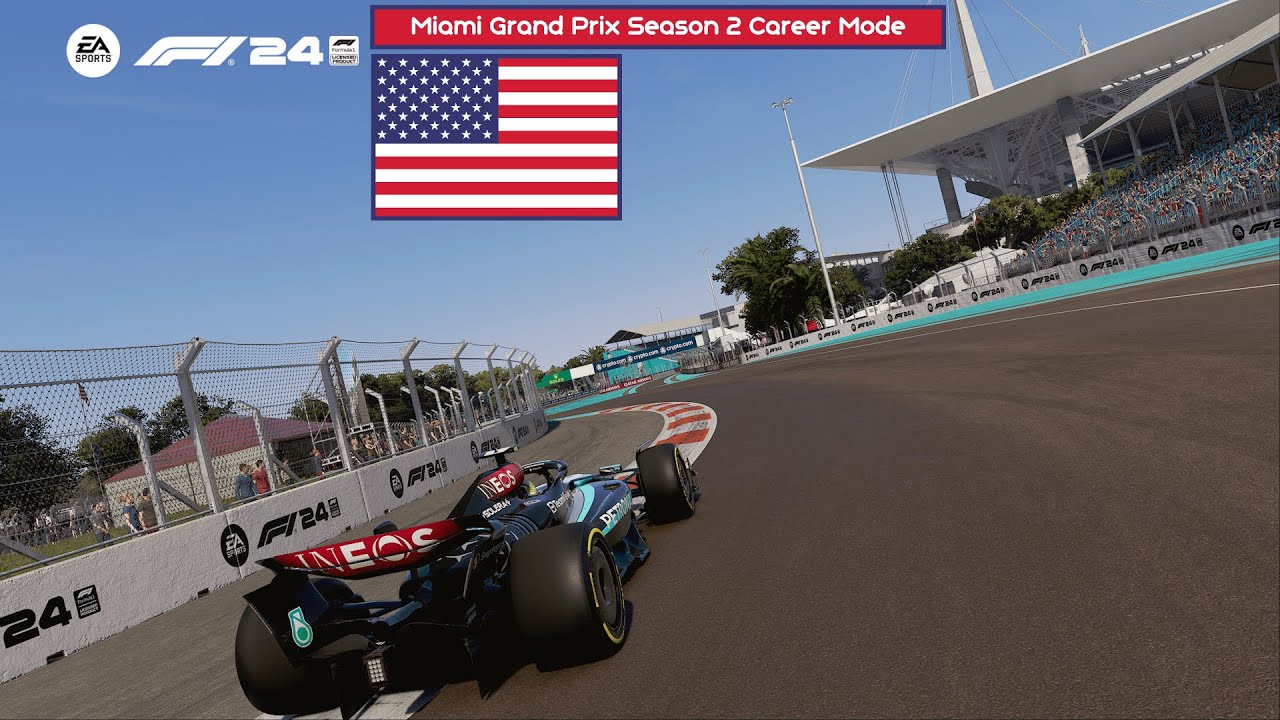 F1 24 Miami Q & Race Grand Prix Career Season 2 - Mercedes (85 ...