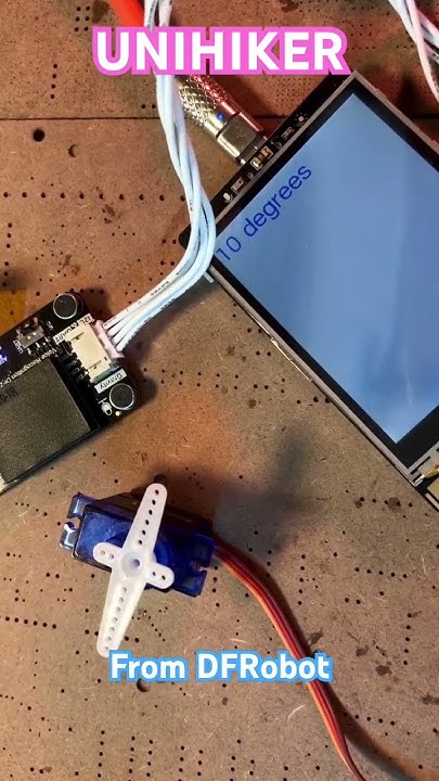 DFRobot UNIHIKER + voice recognition module to control Servo with your ...