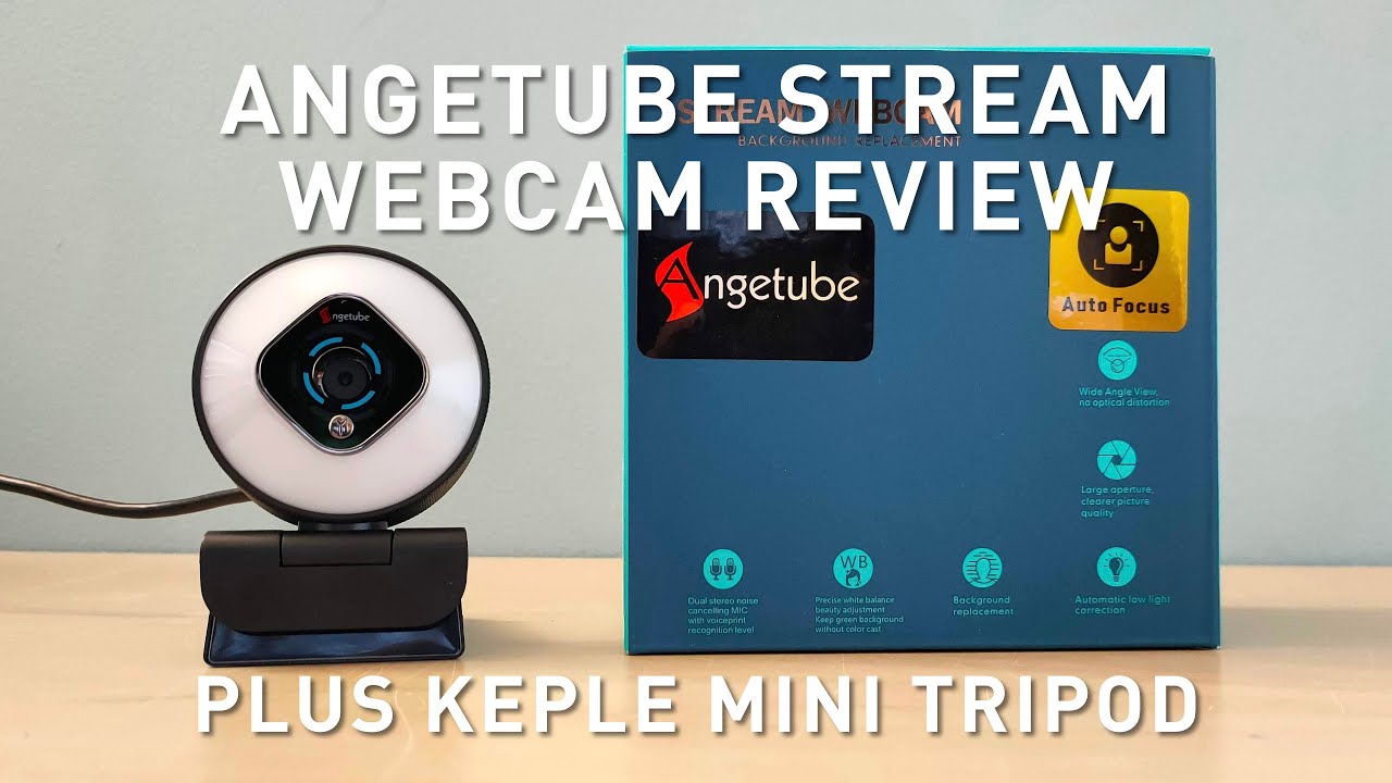 ANGETUBE Stream Webcam Review + Demo - 720p/1080p - YouTube