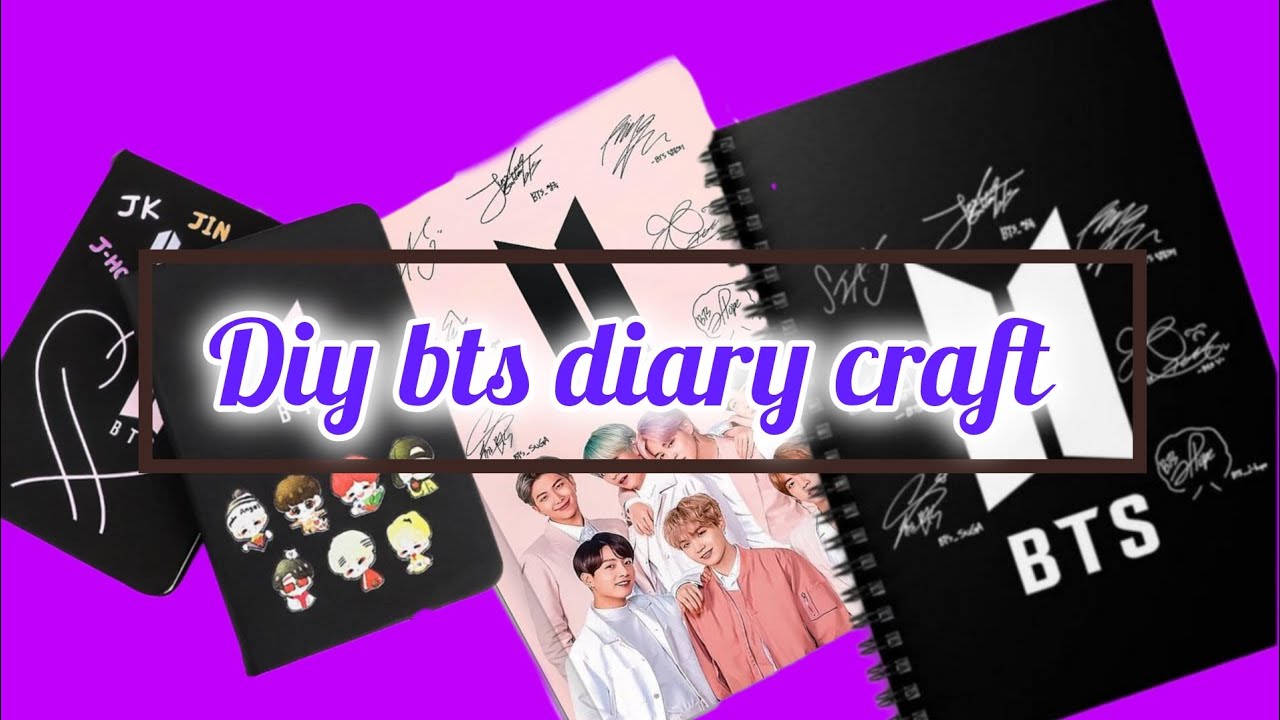 Diy cute BTS 📒diary #notebook #btsnotebook #bts #btsarmy #bt21 # ...