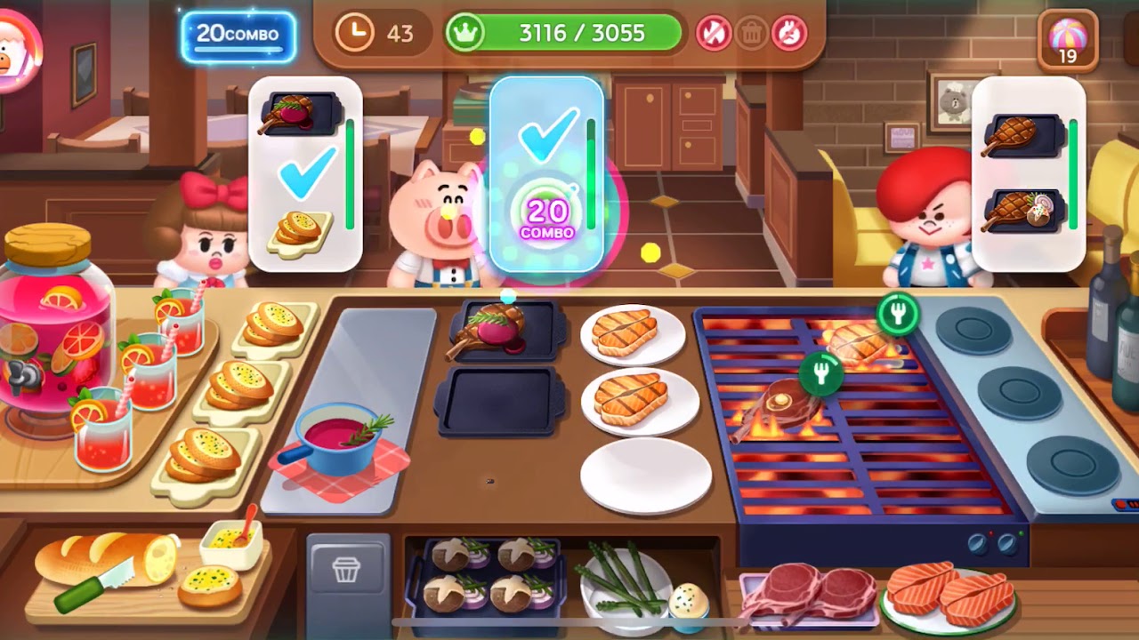 [Gameplay] Line Chef：Steak House 17-2 - YouTube
