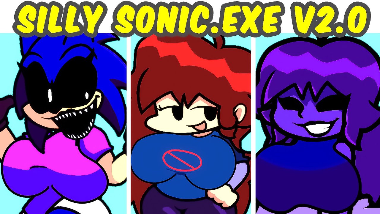 Friday Night Funkin' New VS Silly Sonic.EXE V2 FUL WEEK (FNF MOD), But ...