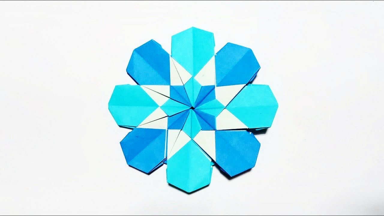 How to Make Origami Octagonal Star (Octagram) - 8-Pointed Star ...