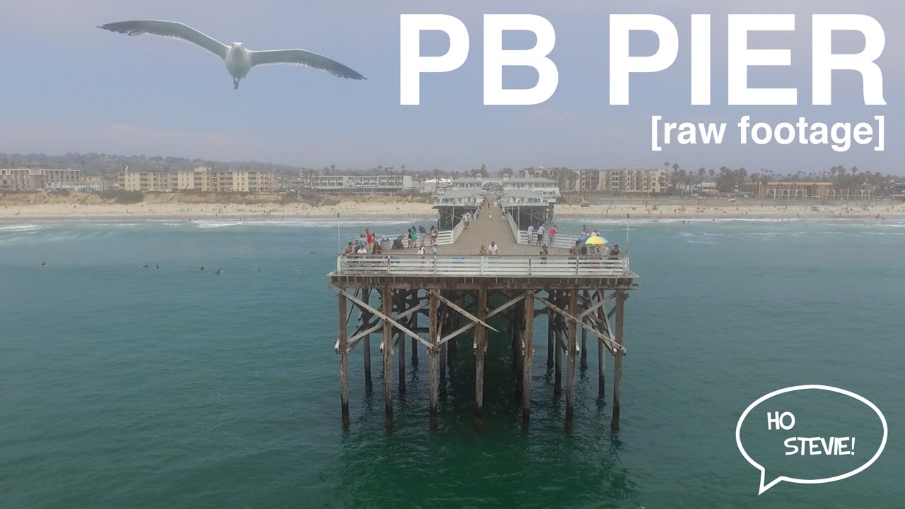 [RAW FOOTAGE] PB Pier Surfing - YouTube