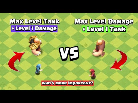 Tank VS Damage Dealer 😱 | Clash of Clans | unbelievable result 💯 #viral ...
