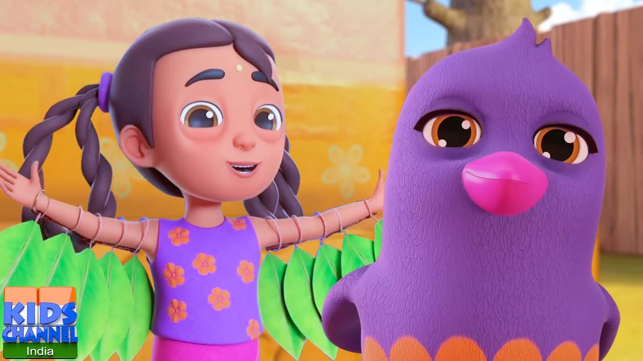 Main Chidiya, मैं चिड़िया, Hindi Rhyme and Kids Song, बांदर मामा - YouTube