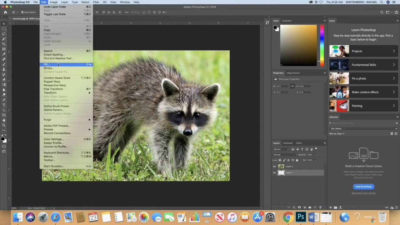 Creating and coloring simple cartoon characters using Photoshop - YouTube