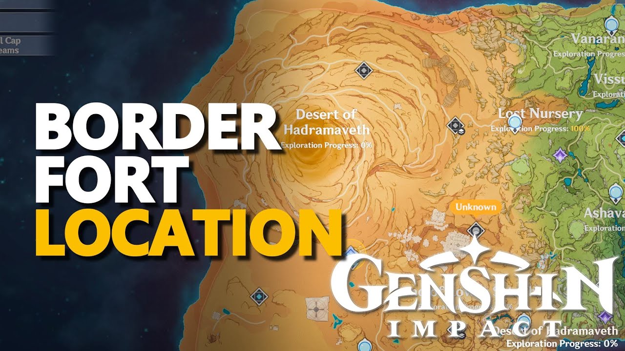 Border Fort Genshin Impact Location - YouTube