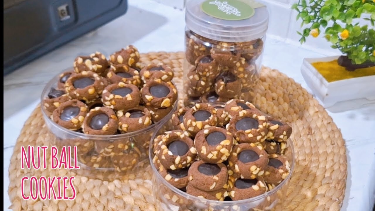 RESEP NUT BALL COOKIES TERENAK || ENAK, RENYAH DAN LEMBUT DIMULUT - YouTube