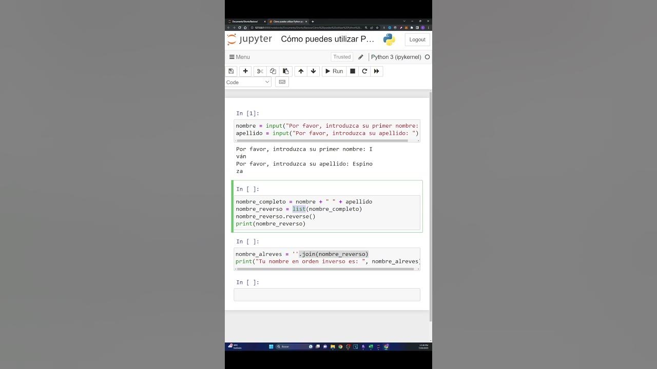 ¿Cómo puedes utilizar Python para invertir textos? - YouTube