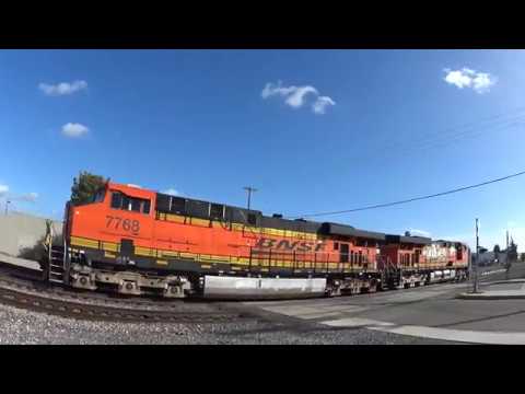 BNSF 7767 7768 Power Move - YouTube